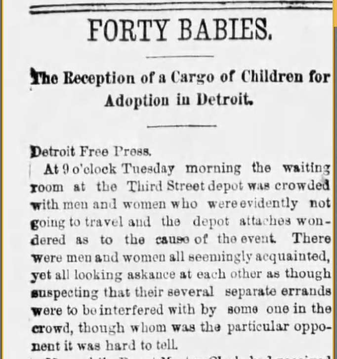 A Foundling Delivery in 1883 – TrueStories